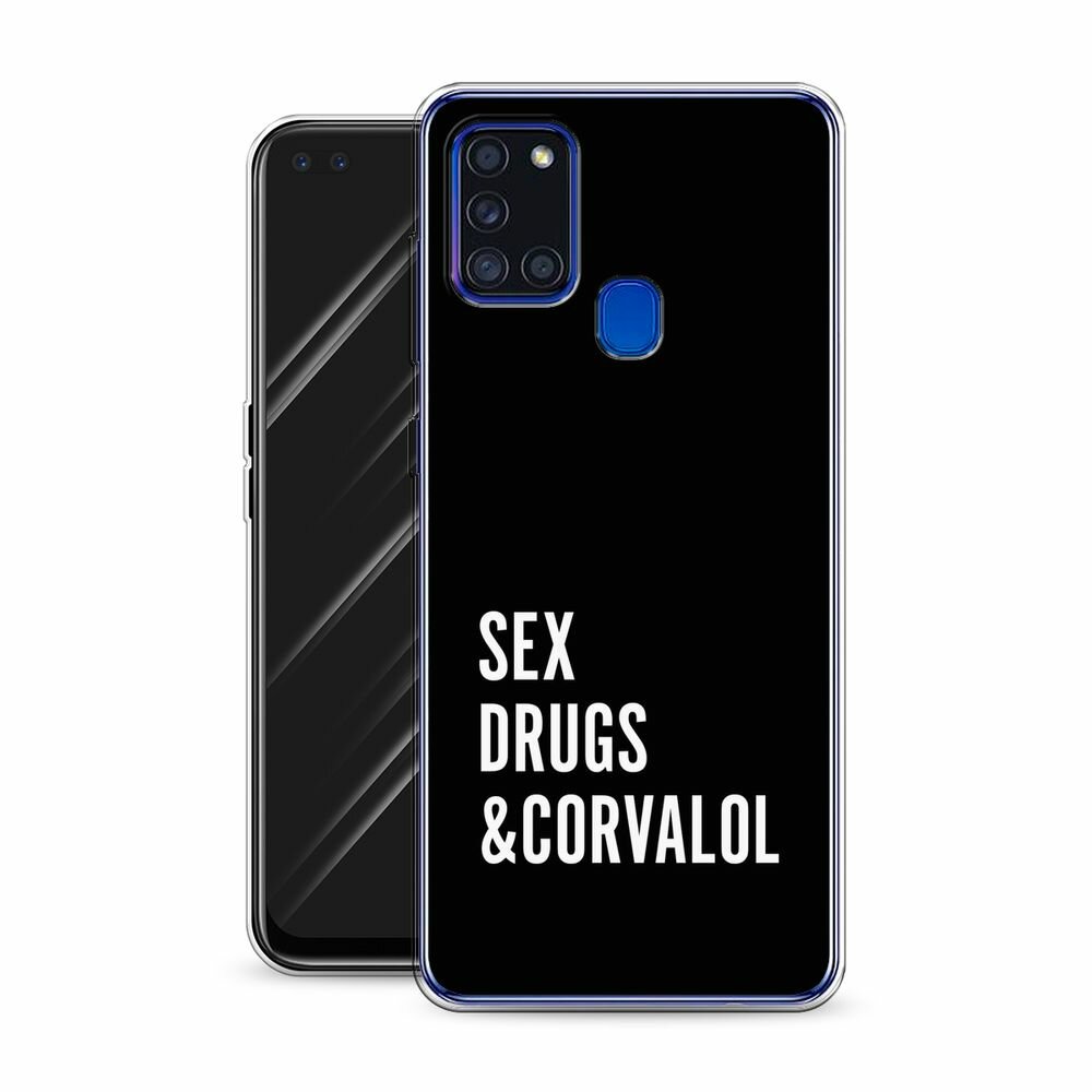 Чехол на Samsung Galaxy A21s / Самсунг Галакси A21s с принтом "Corvalol" — фото 1