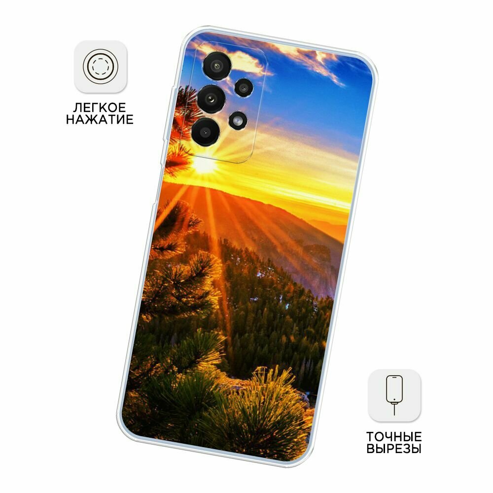 Чехол на Samsung Galaxy A23 / Самсунг Галакси А23 с принтом Восход 4 — фото 1