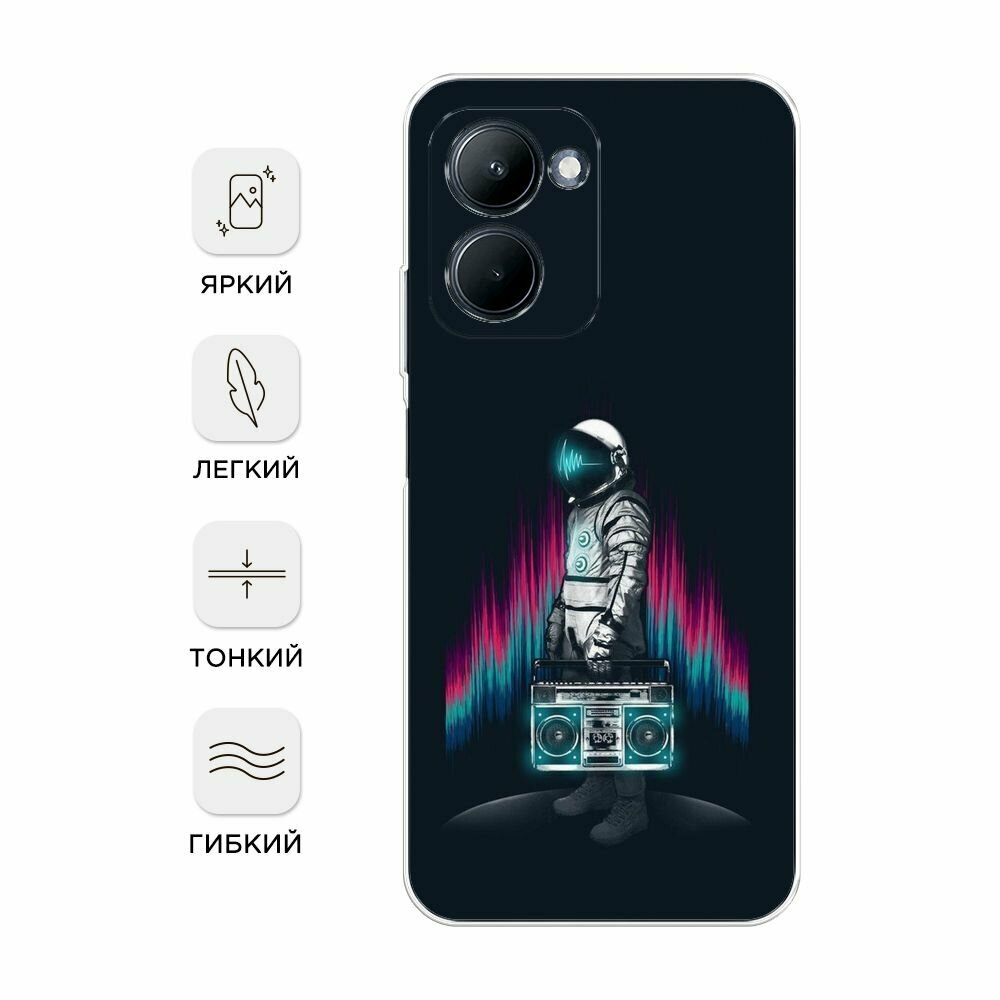Чехол на Realme C33 / Реалми С33 с принтом "Космическая вечеринка" — фото 1