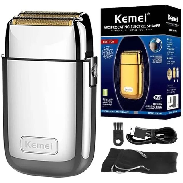 Kemei TX1 Электробритва silver для мужчин