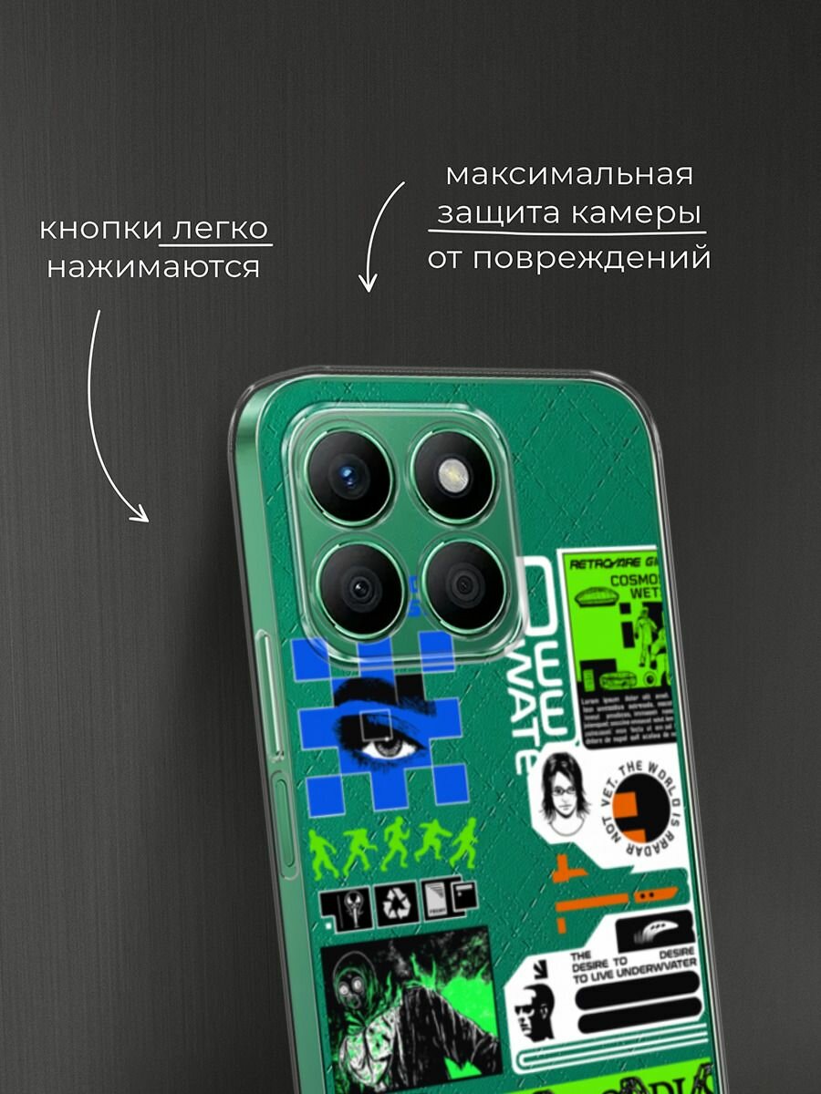 Чехол на Honor X8B / Хонор X8B с принтом "Nothing impossible", прозрачный — фото 1