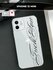 Чехол на Apple iPhone 12 mini / Айфон 12 Мини с принтом "Красивый шрифт", прозра...
