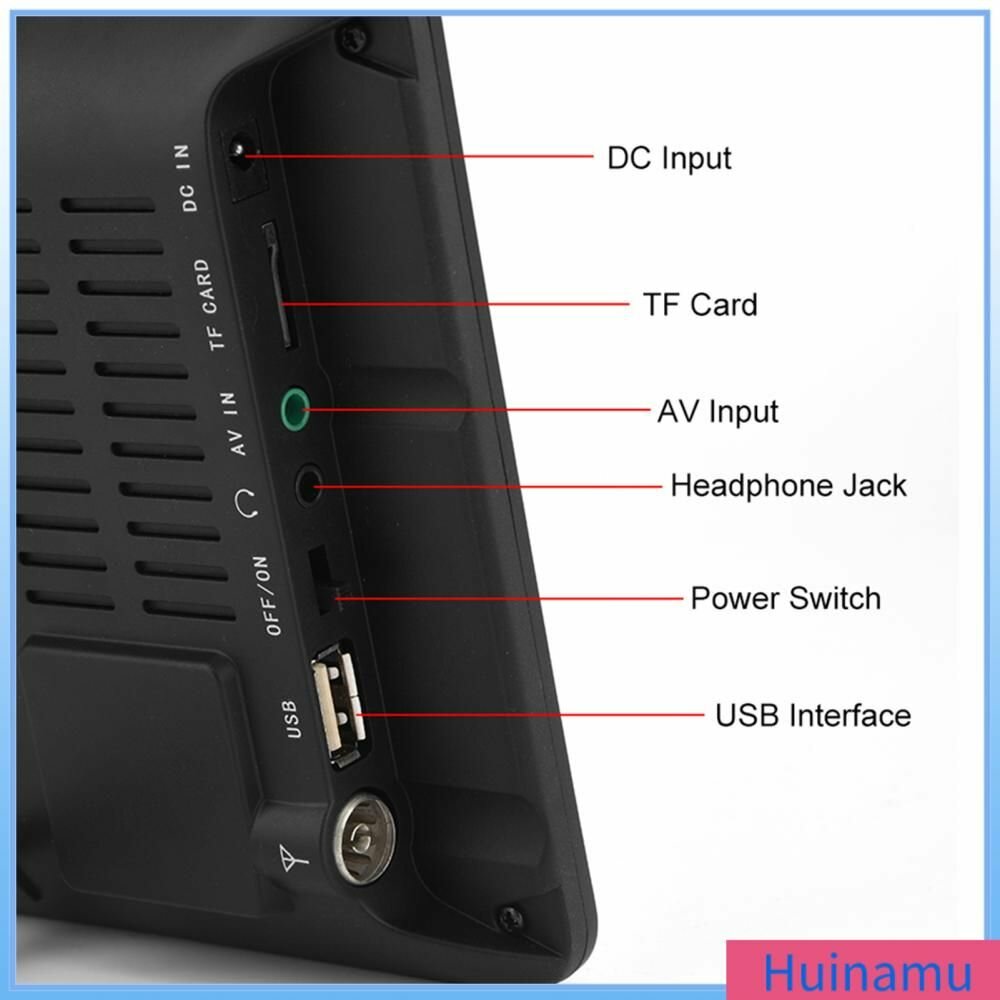 Портативный цифровой телевизор 7 дюймов