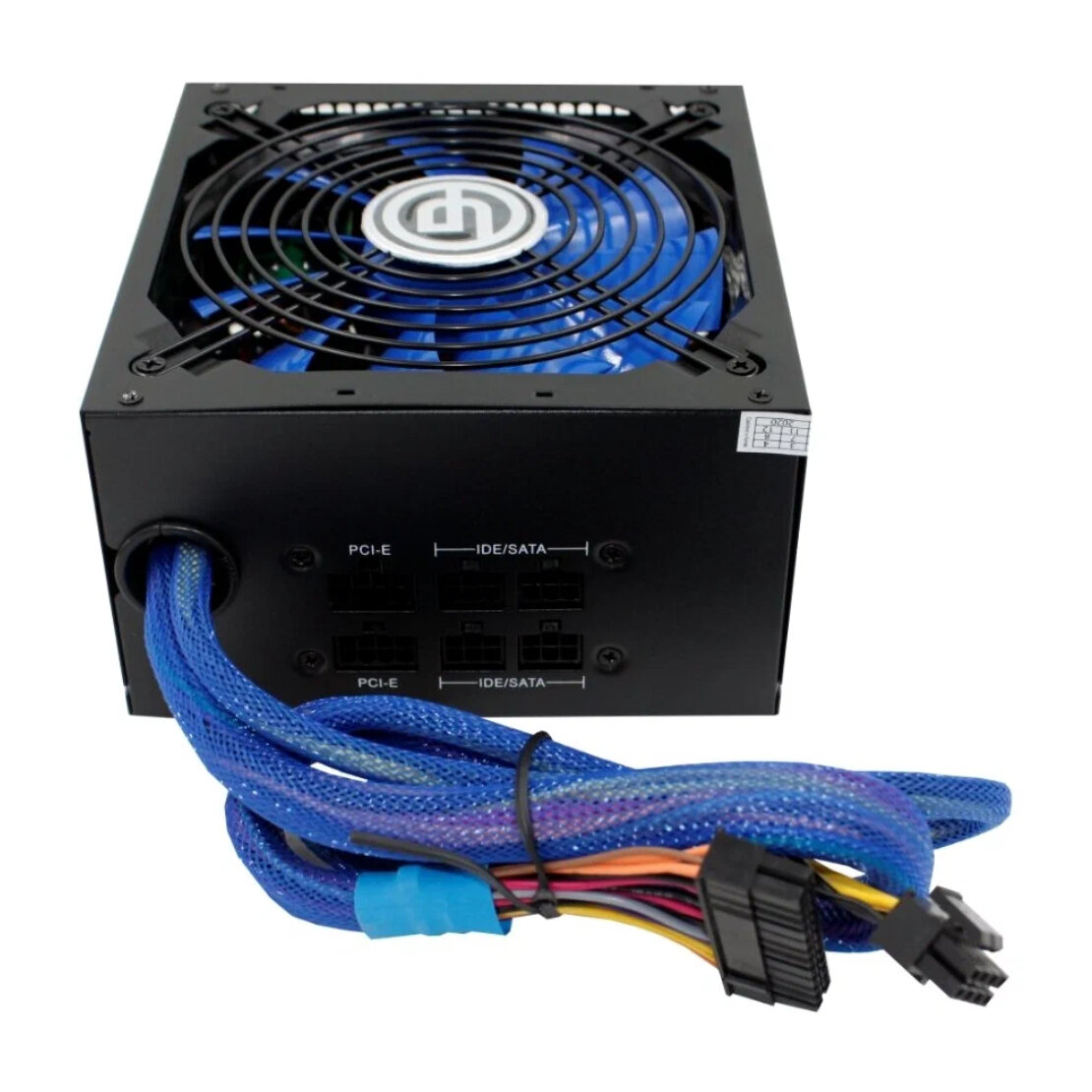 Блок питания Ginzzu MC700 14CM 80+Bronze, 700 Вт, ATX 2.3, синий/черный