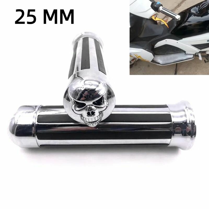 2 шт, мотоциклетные рули, 25-миллиметровые грипсы с силовым захватом для Harley