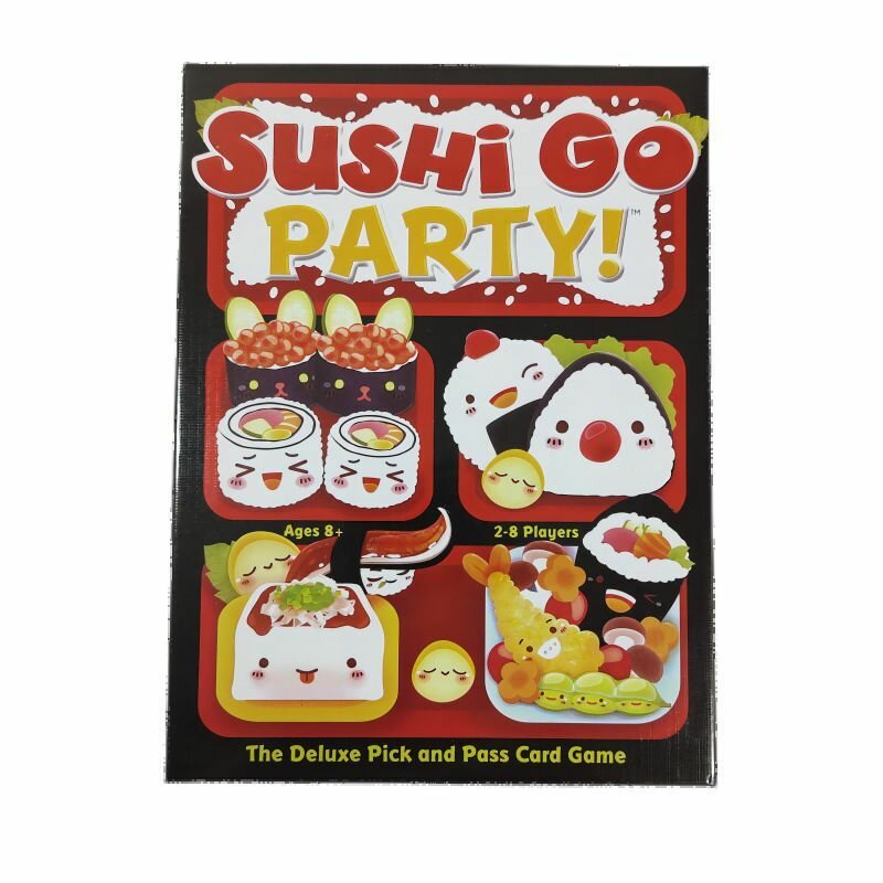 Настольная игра sushi go party с английским и китайским изданиями для общественных мероприятий и праздников черная