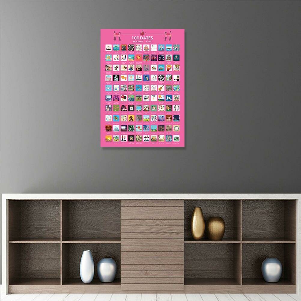 Скретч-плакат, фото обои, настенное украшение, цветная печать, плакат для настенного подарка