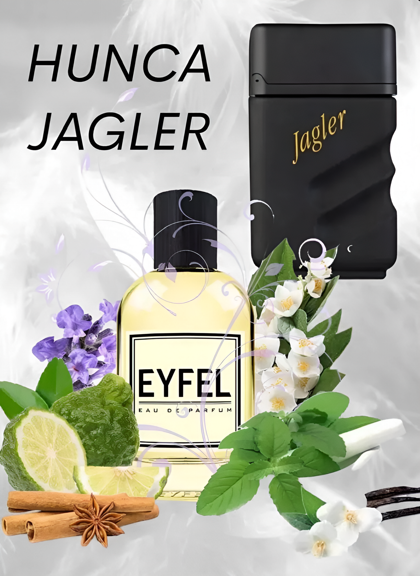 Духи мужские EYFEL M19 Jagler , цветочные, апельсин, мускус, ваниль , 50 мл