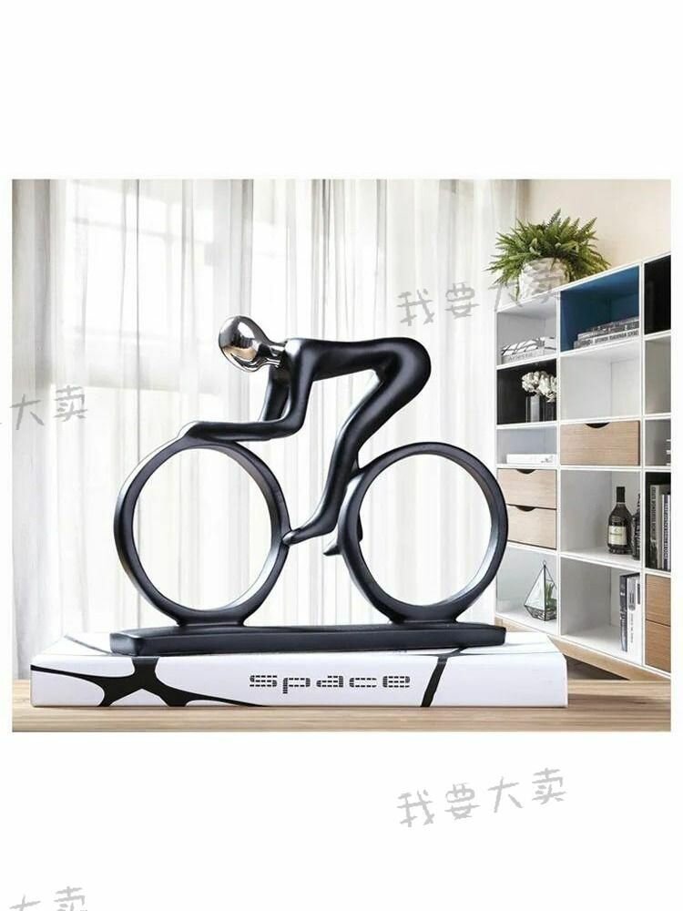 Статуя велосипедиста из смолы для дома и о