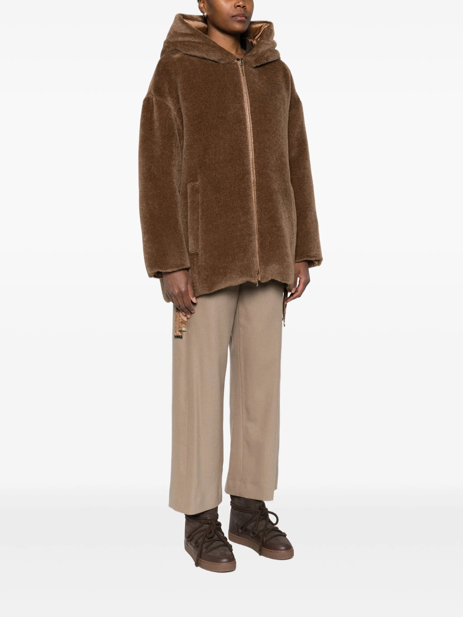 Шуба Max Mara, размер 36, коричневый — фото 1