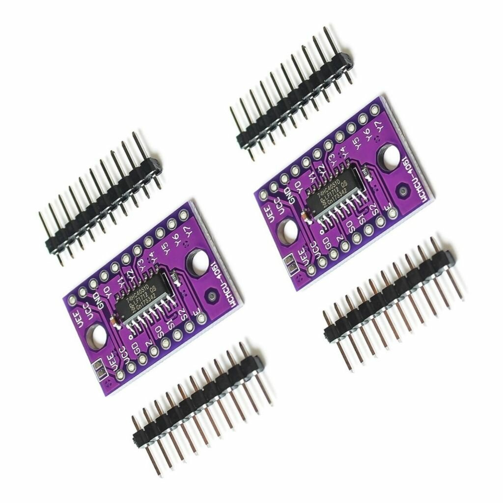 2 комплекта 8-канального модуля выбора аналогового мультиплексора 74HC4051