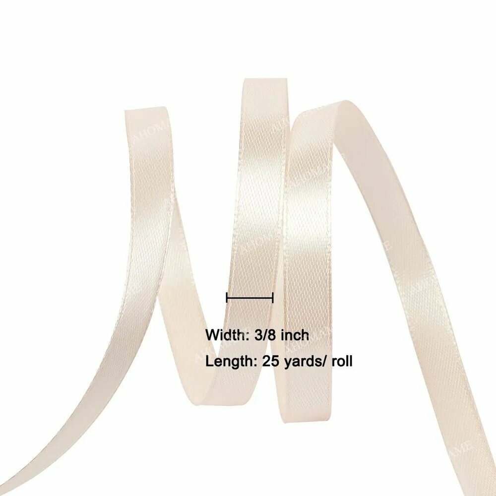 10 мм, розовая лента цвета шампанского, длина 23 метра, для ручного шитья и художественного творчества, DIY-проекты