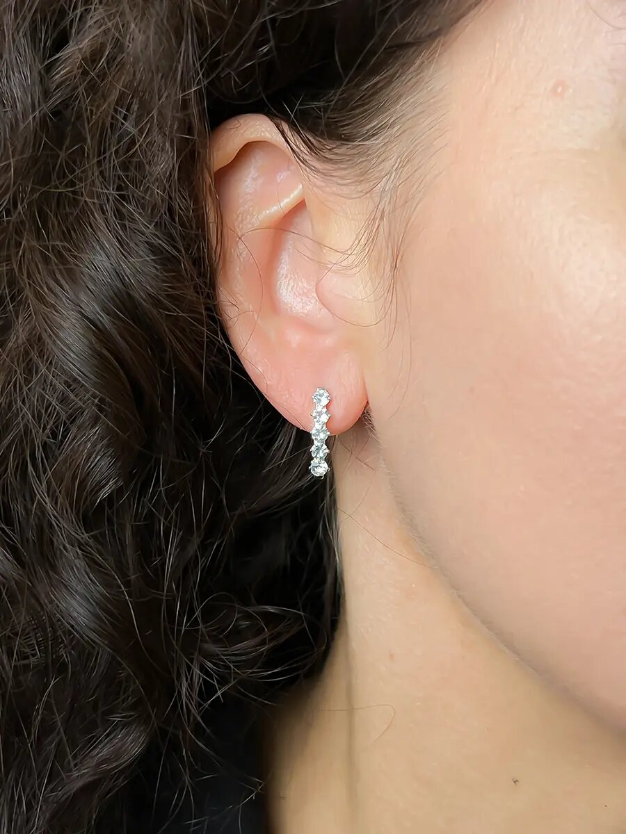 Серьги, желтое золото, 375 проба, аквамарин