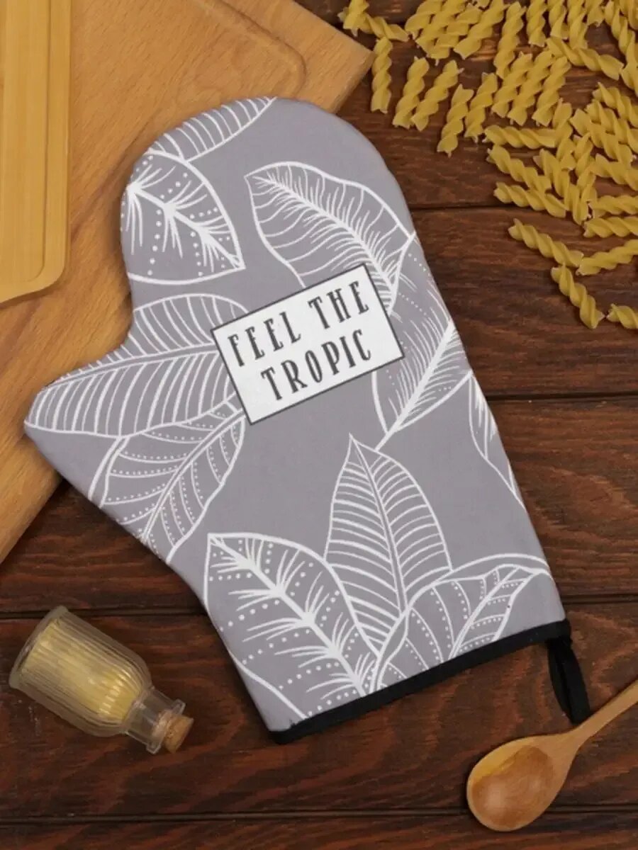 Варежка прихватка для кухни 20х28 для горячего для дома