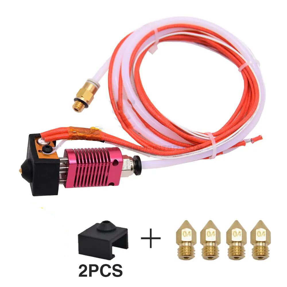 Ender 3 Metal J-Head CR10 MK8 Hotend Экструдер Комплект Тепловой блок Нагреватель сопла Термистор для CR10s Pro Ender3 V2 Ender 5 3D-принтер