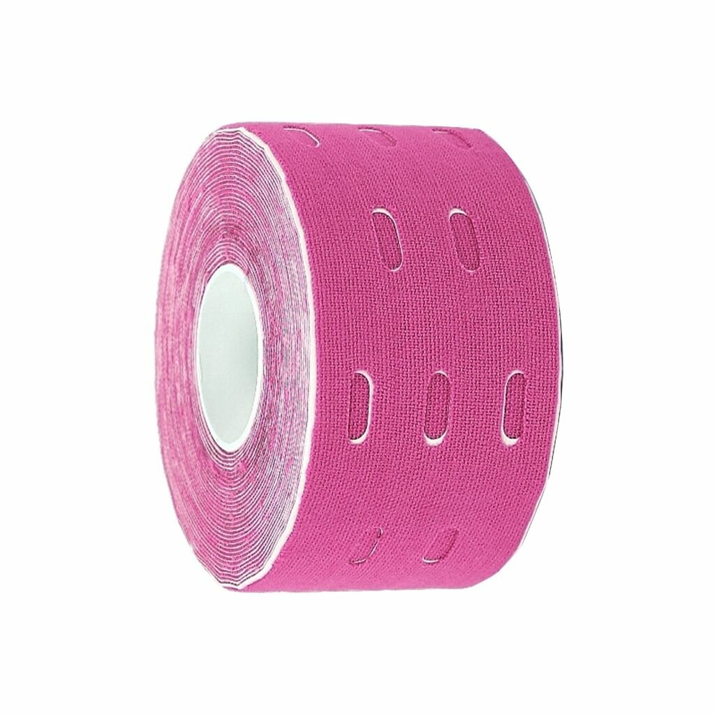 Кинезиотейп, Мышечный пластырь с отверстиями - розовый