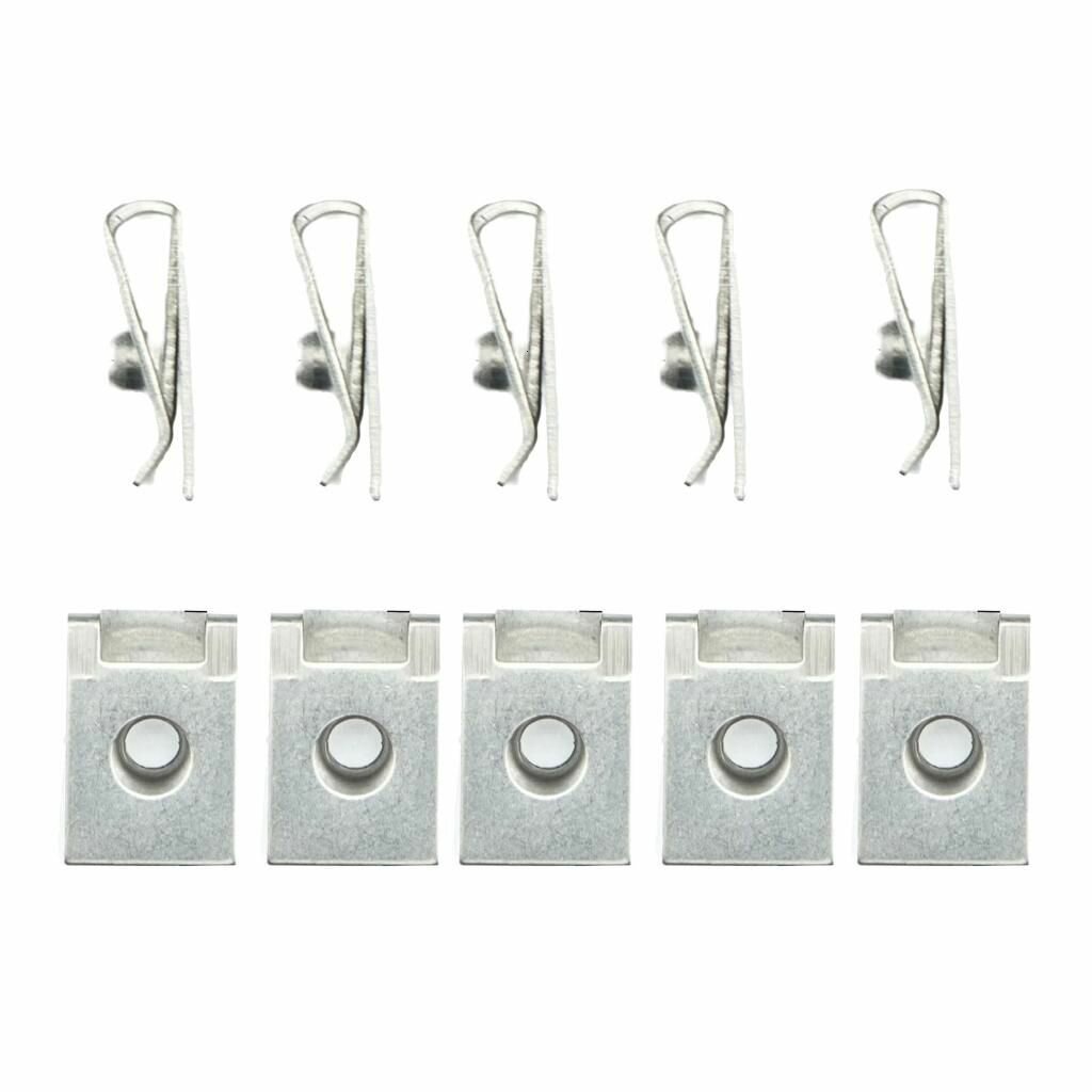 10 шт винтовых зажимов для номерного знака из нержавеющей стали, антивандальное крепление для автомобиля, Зажимы M5