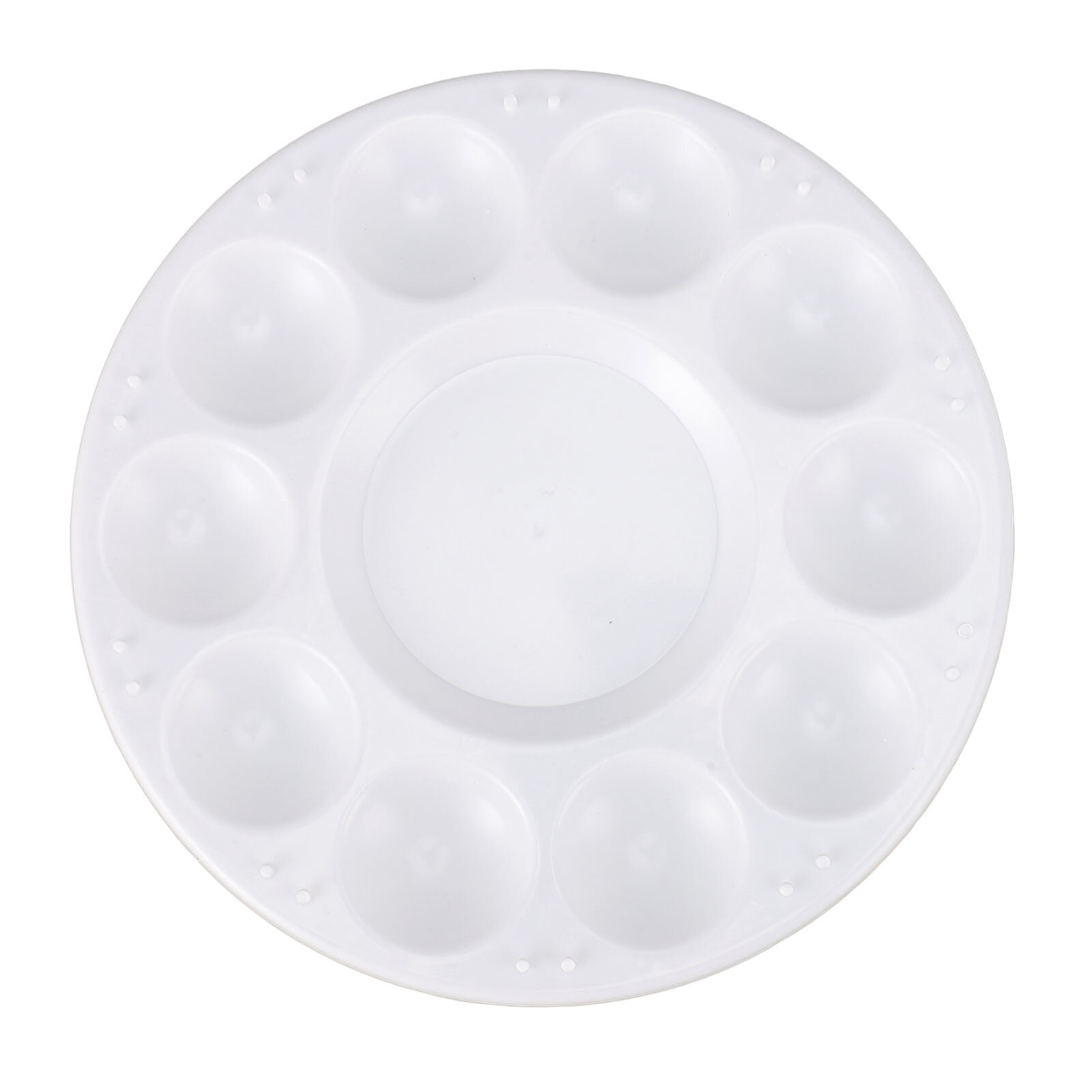 12 шт. палитры для подносов для краски, 10 лунок, круглый поднос для краски, пластиковый поддон для краски, палитра для рисования для детей, студентов