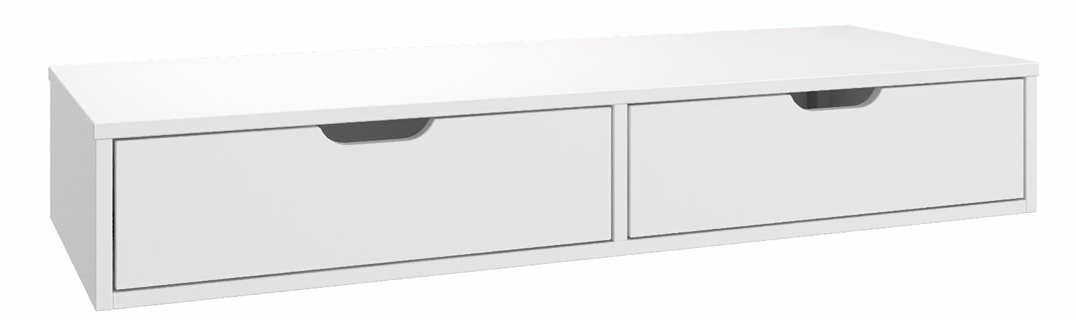 Консоль, консоль подвесная, белая, Невада