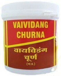 Вайвиданга Виданга Чурна Вьяс при паразитах, глистах, гельминтах Vaividanga Churna Vyas 100 гр.