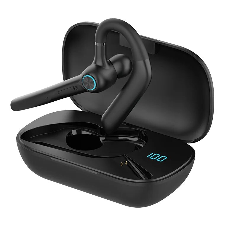 G3 наушники бизнес-автомобильный крючок V5.0 Bluetooth-гарнитура умная спортивная гарнитура с шумоподавлением двойной марки и зарядным устройством, Черный