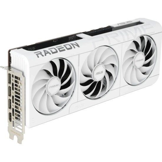 Видеокарта ASUS RX9070XT PRIME WHITE OC 16GB GDDR6 256bit 3xDP HDMI 3FAN RTL (PRIME-RX9070XT-O16G)