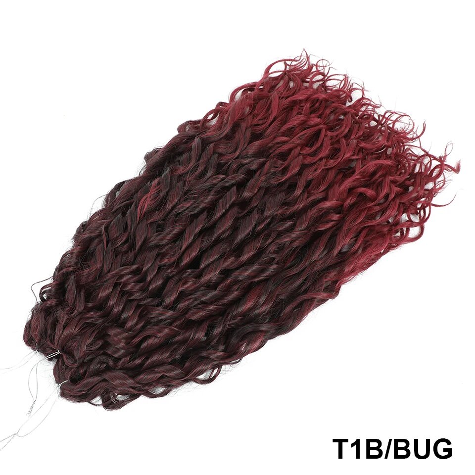 Синтетические косы Флек Джессика Curl Hair 22 дюйма красные зелёные 3 шт./лот, T1B-BUG