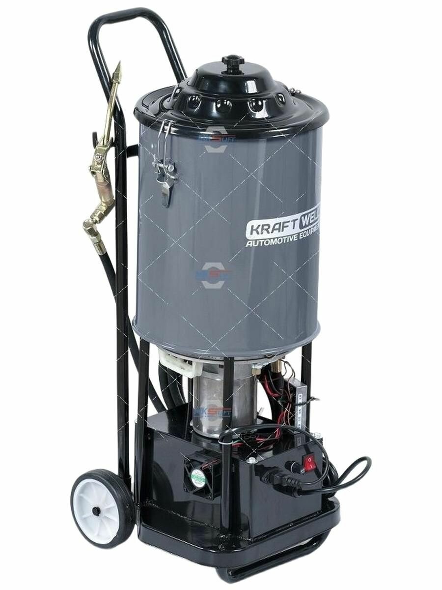 Нагнетатель солидола с электроприводом, 220В, 20 л. KRAFTWELL KRW1798. EN