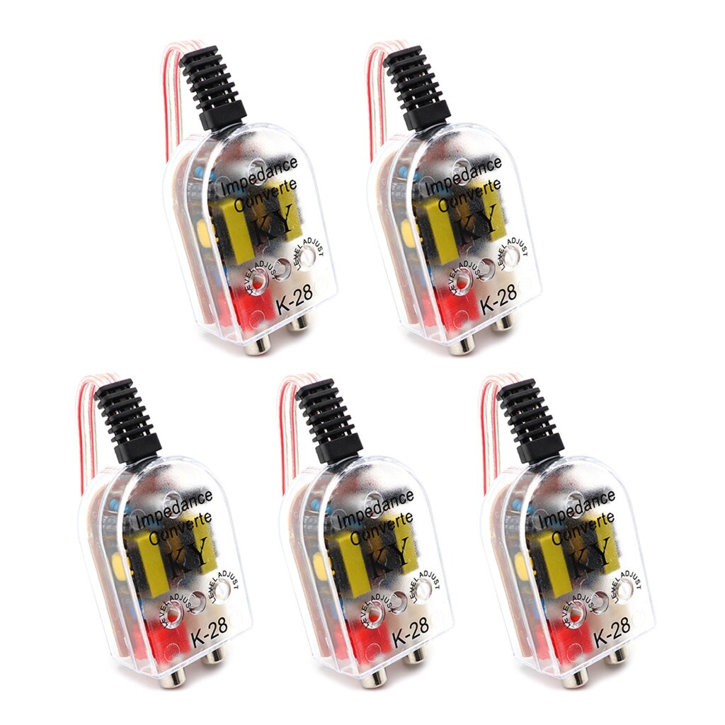 Преобразователь Линейного выхода, Дополнительный Модуль Регулируемого Усилителя для Автомобильной Стереосистемы, Адаптер Для 2-Канальных Динамиков С Датчиком сигнала