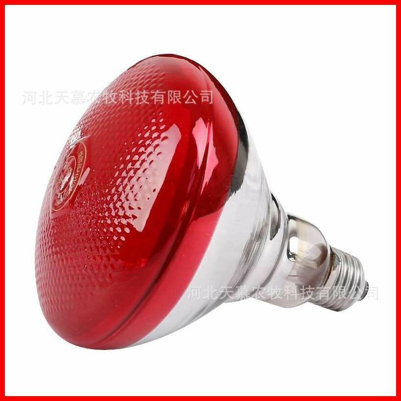 Инфракрасная лампа для обогрева цыплят, щенков, поросят, курятника, брудера/ Галогенная животных, растений и теплиц 250Вт Е27 - 2 шт