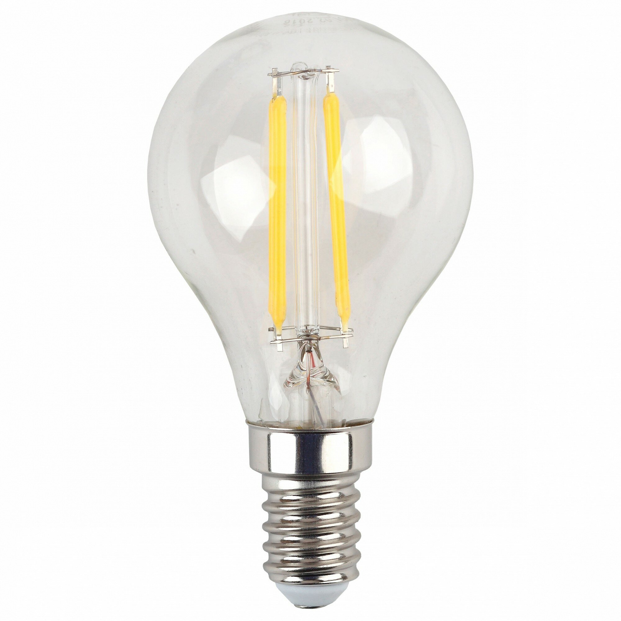 Лампа светодиодная Эра E14 7Вт 2700K F-LED P45-7W-827-E14