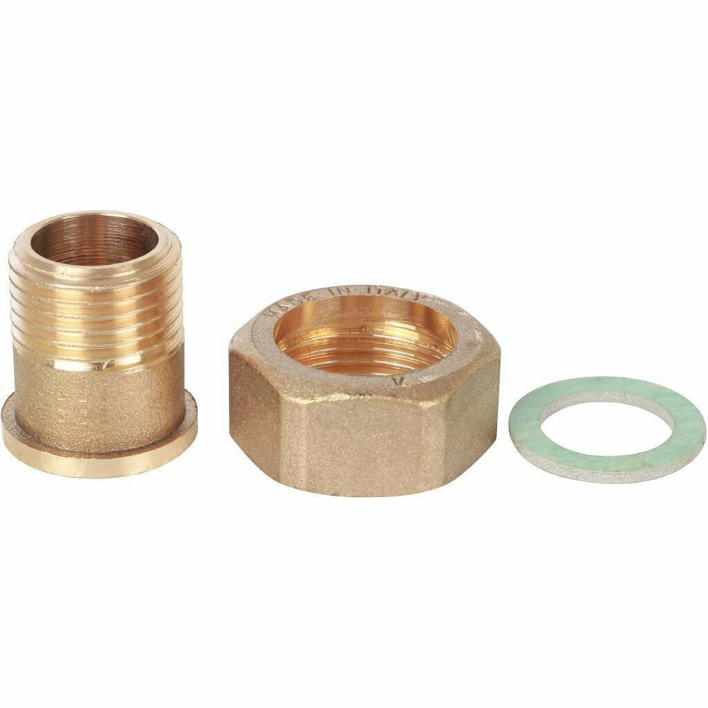 Штуцер с накидной гайкой под плоскую прокладку G 1/2M-G3/4RN, STOUT (SVM-0071-001520)