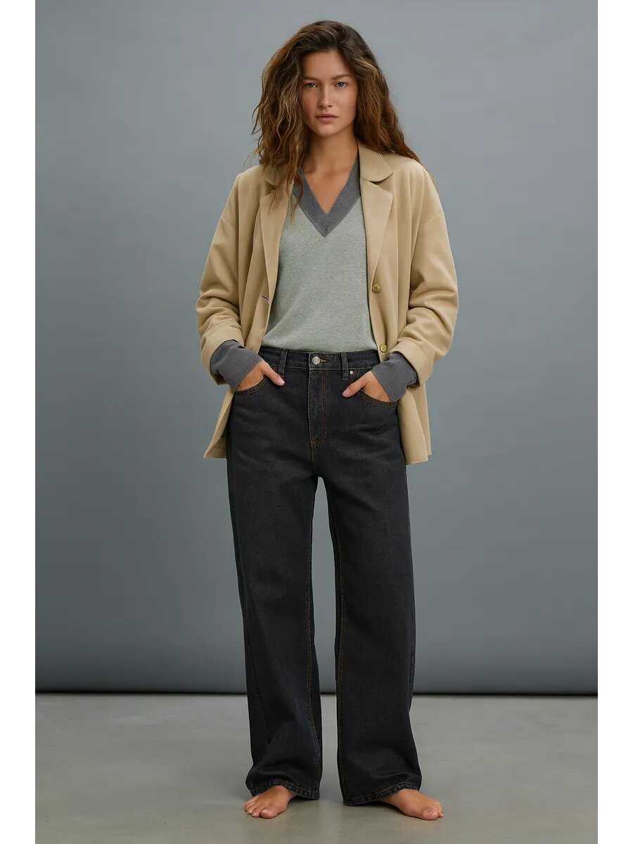 Джинсы палаццо 