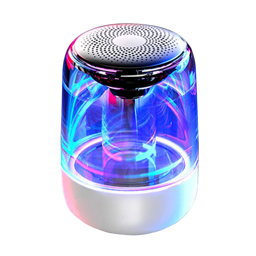 Колонки C7 Mini Портативные БТ Беспроводные Сабвуферы С Многоцветными LED Светами На улице Музыкальные Проигрыватели Поддержка TF Карты Черный Белый 5W 1000mAh 12H 3H 68*90mm