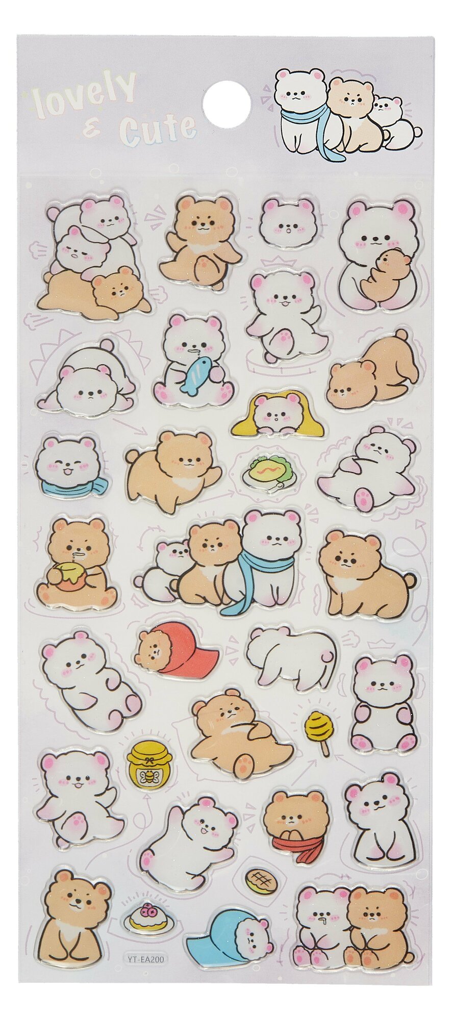 Наклейки Медвежата, PVC