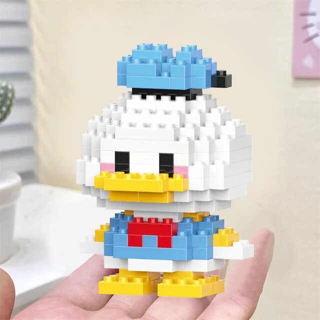 Disney Anime Princess Building Blocks Stitch Mickey Mouse mini Action Toys Фигурки, игрушки, кубики, сборные игрушки, подарки для детей