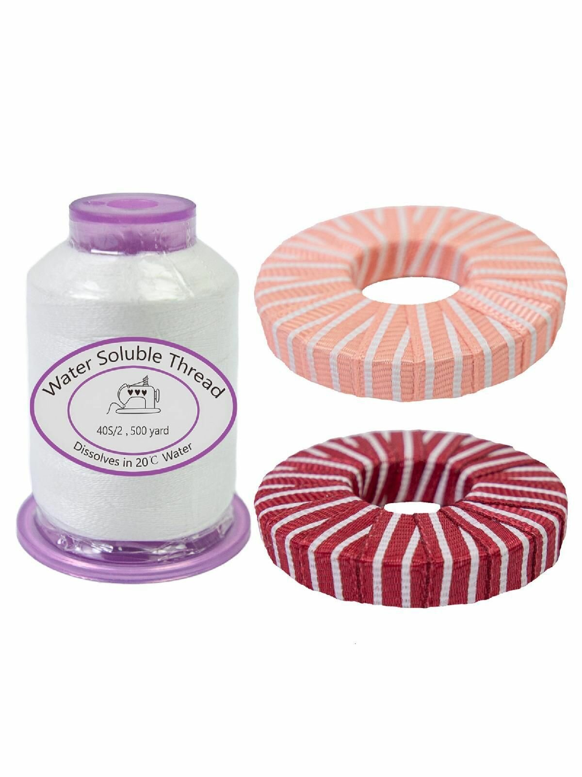 Нерастворимая нить и металлические спирали для рукоделия