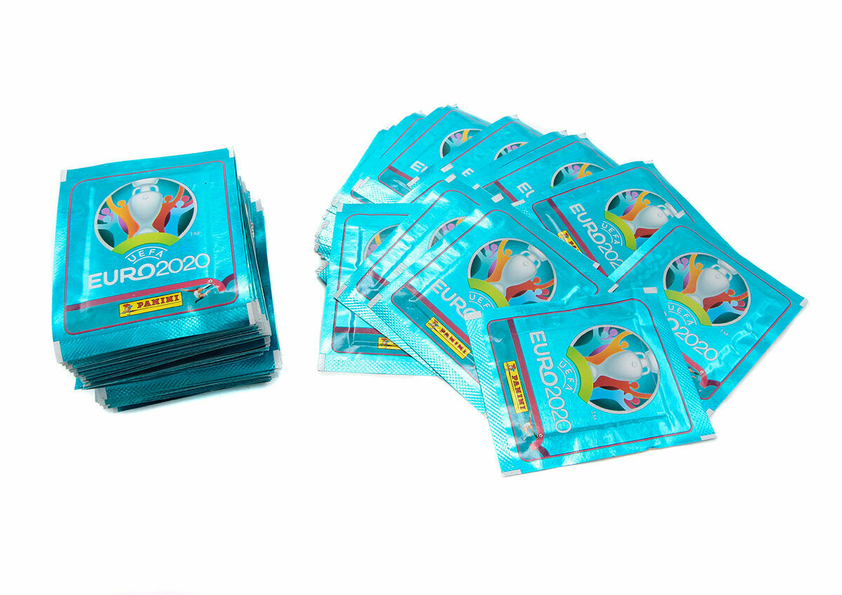 Наклейки для коллекционирования Panini UEFA EURO 2020 TM PREVIEW, 170 пакетиков - 850 наклеек