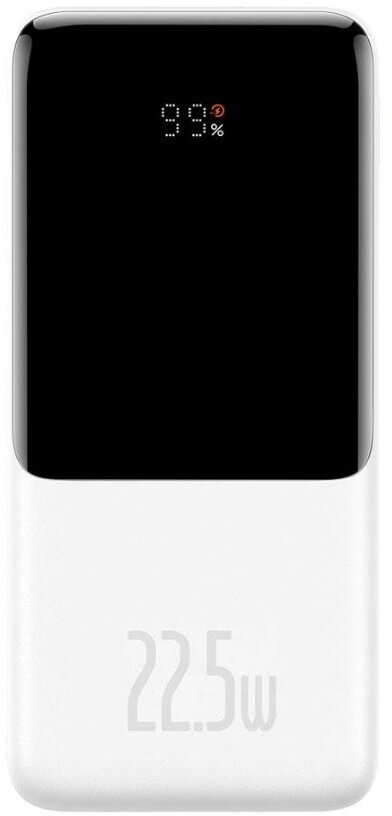 Внешний аккумулятор Baseus Elf Digital Display Fast Charge Power Bank 10000mAh 22.5W White (PPJL010002)