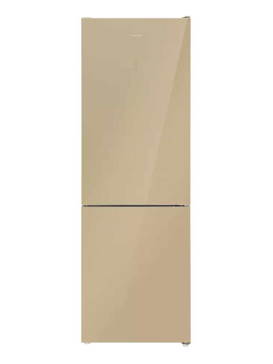 Холодильник MAUNFELD MFF185NFBG, электронное управление, бежевый