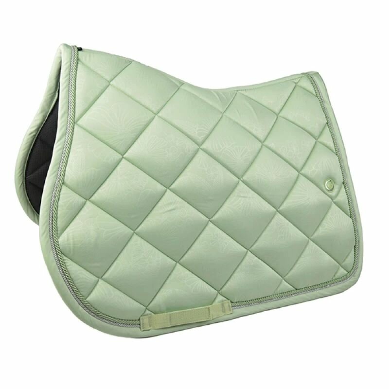 Вальтрап конкурный для лошади LAMI-CELL FLORAL цвет фисташковый