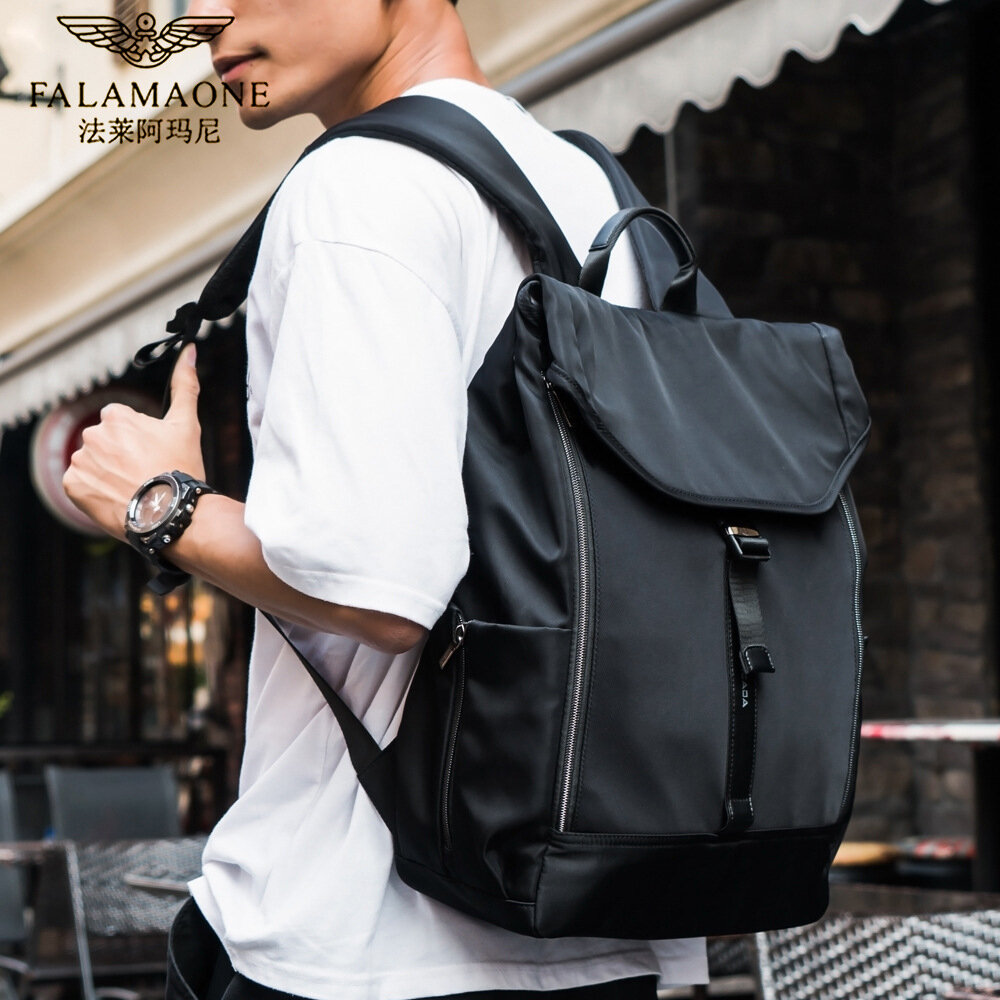 Мужской деловой рюкзак Falai Armani, модная холщовая универсальная сумка для компьютера, дорожная сумка, легкая и дышащая