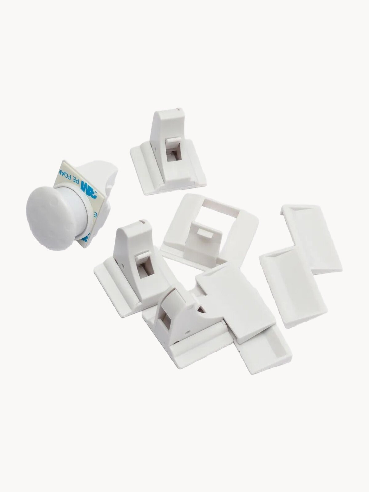 Магнитные блокираторы дверей и ящиков детские, невидимые, набор 4 шт замков для мебели от детей, Toutou