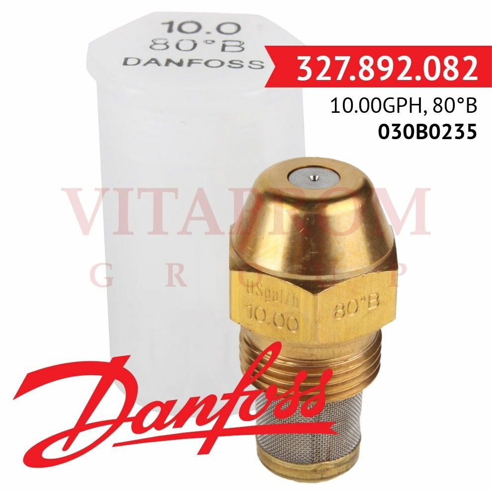 Форсунка Danfoss 10.00GPH, 80B, 030B0235