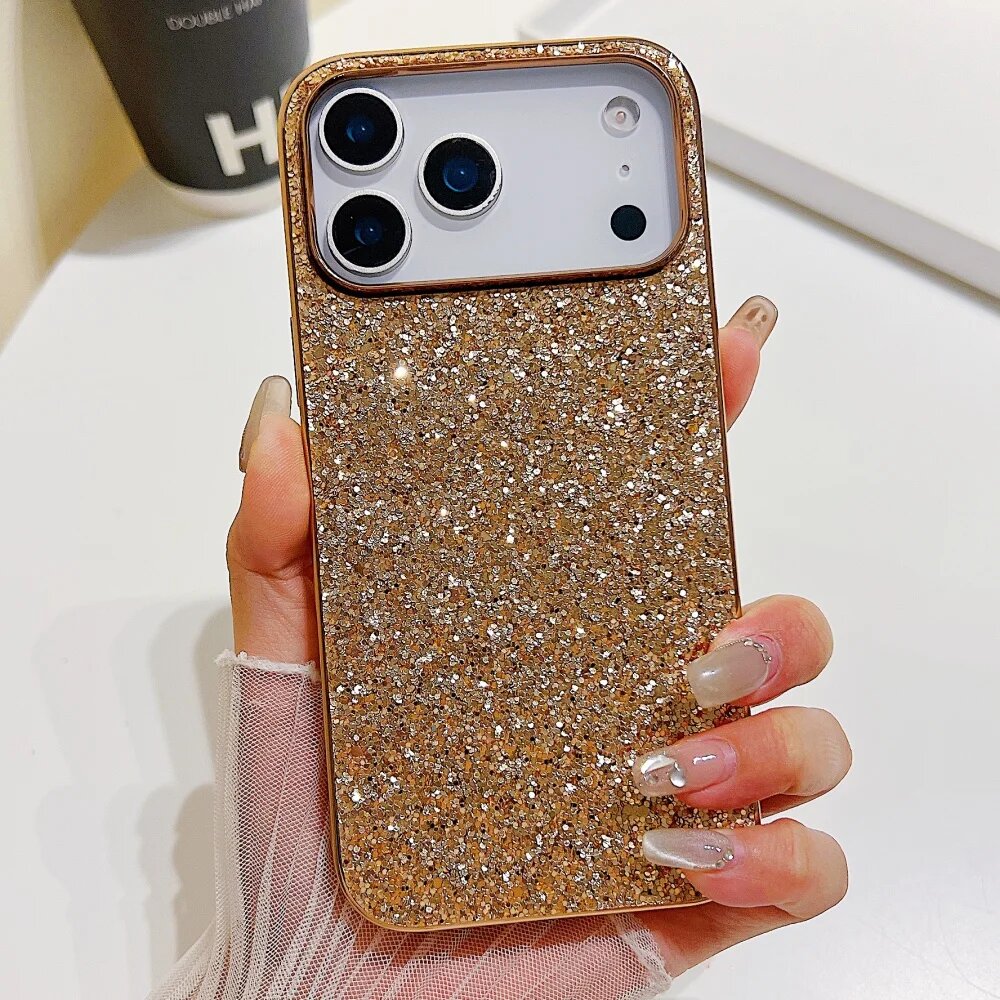 Блестящий чехол Desert Gold для iPhone 17 Pro Max