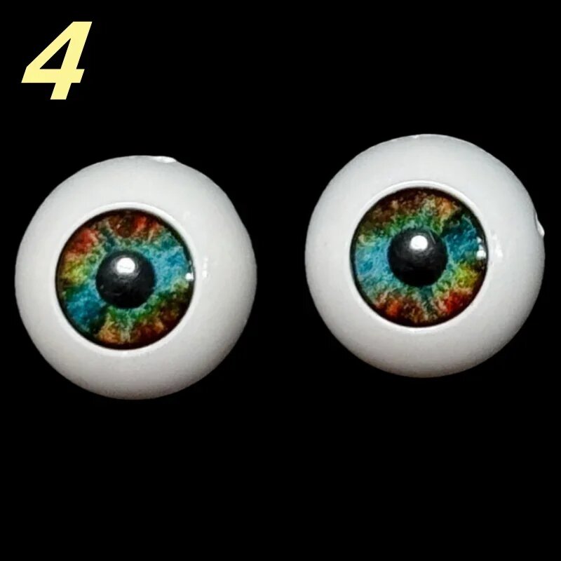 Глазные яблоки акриловые для кукол, Цвет: 1Piar Eyeball4