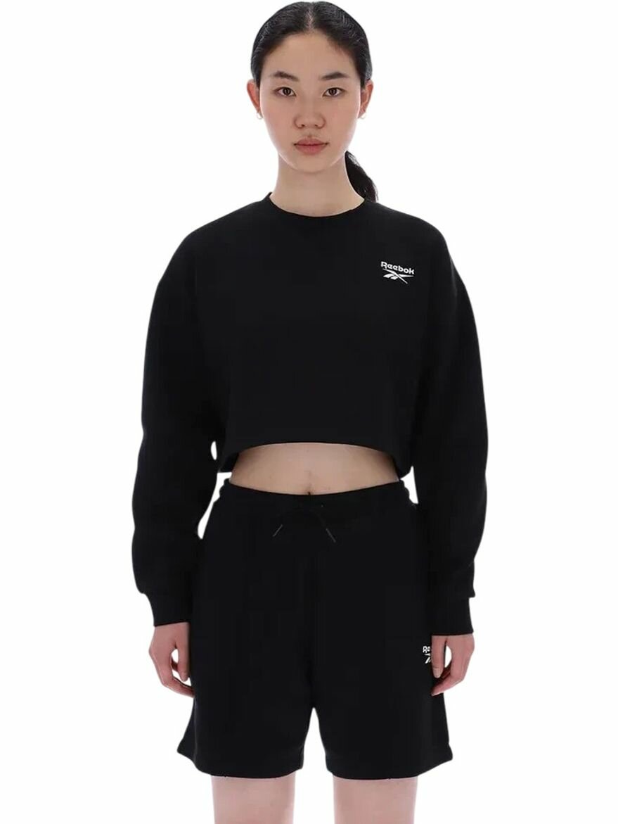 Свитшот спортивный Identity Small Logo Cropped Fleece Crewneck Sweatshirt W