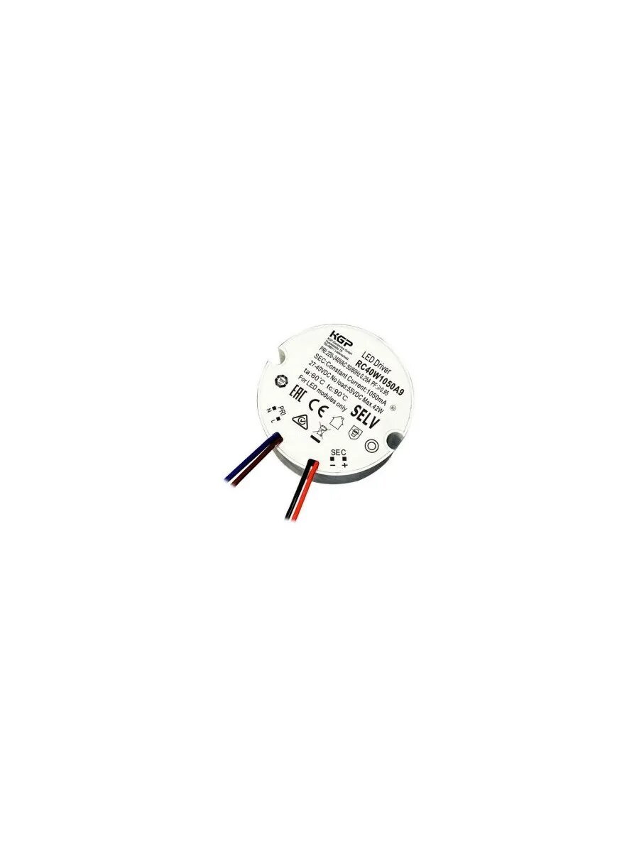 LED-драйвер 30 Вт KGP RC30W700A9, макс. выходное напряжение 40В/0.7А