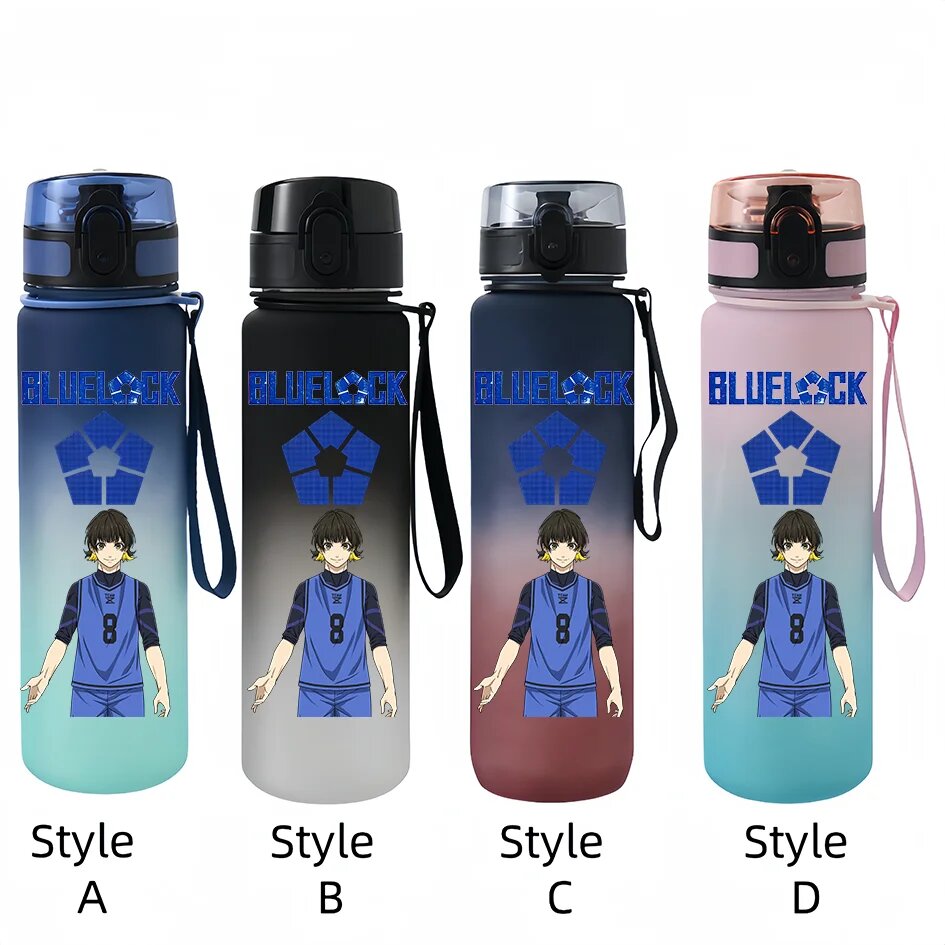 MINISO Портативная бутылка для воды Blue Lock 650 мл XJY-4, style D