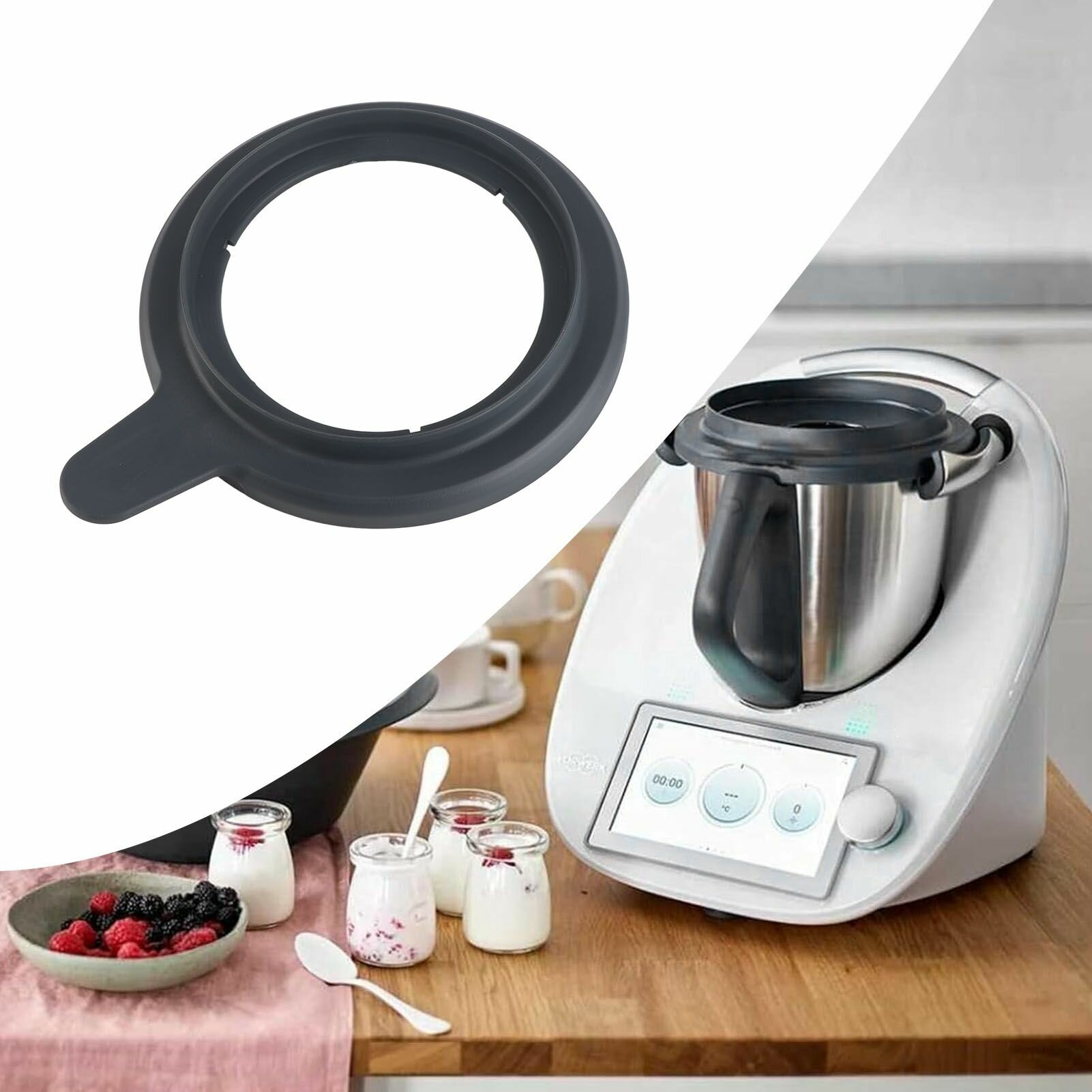 Крышка чаши миксера, пищевая многофункциональная подставка, чаша для миксера, защита от брызг, герметичная крышка, кухонный аксессуар для Thermomix TM5 TM6